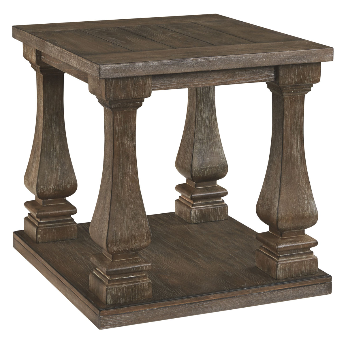 Johnelle - Gray - Rectangular End Table – Domestic Possessions